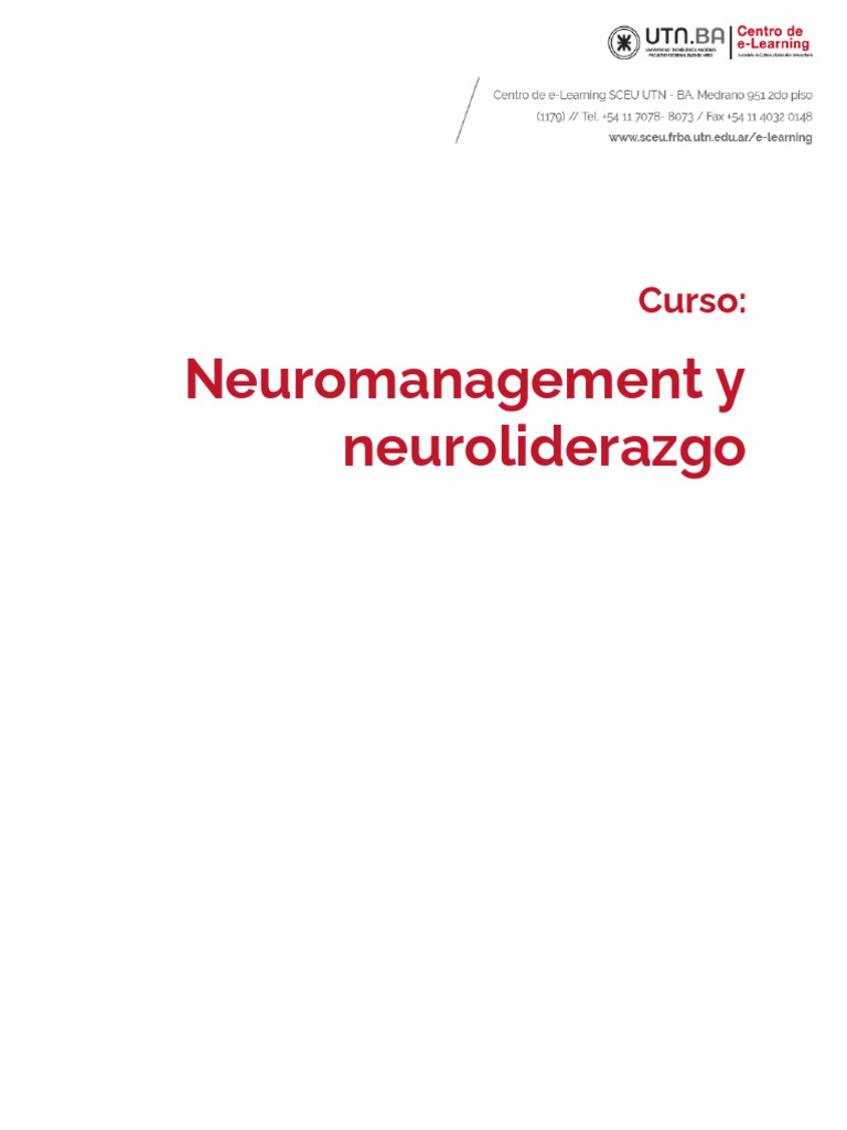 Neuromanagement y Neuroliderazgo, Introducción A La Neurociencia Parte 2 | PDF | Liderazgo ...