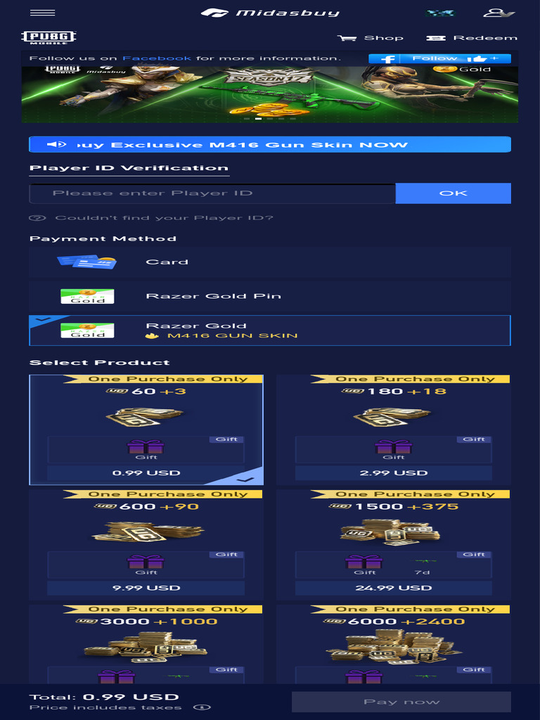 PUBG Mobile - Midasbuy | PDF