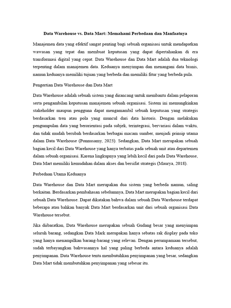 Hafizah Mufida Novrizal Enda - 164221071 - Datawarehouse | PDF