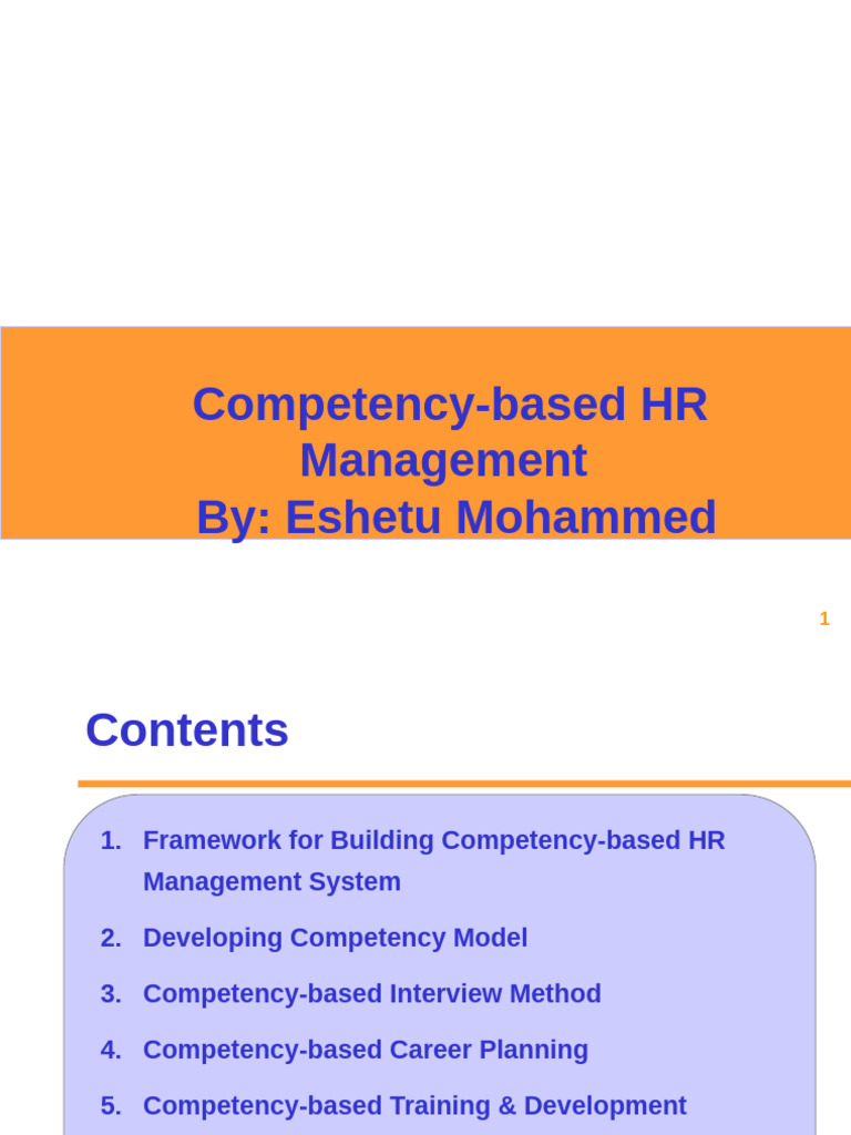 Competency-based PPT | PDF | Competence (Human Resources) | Leadership