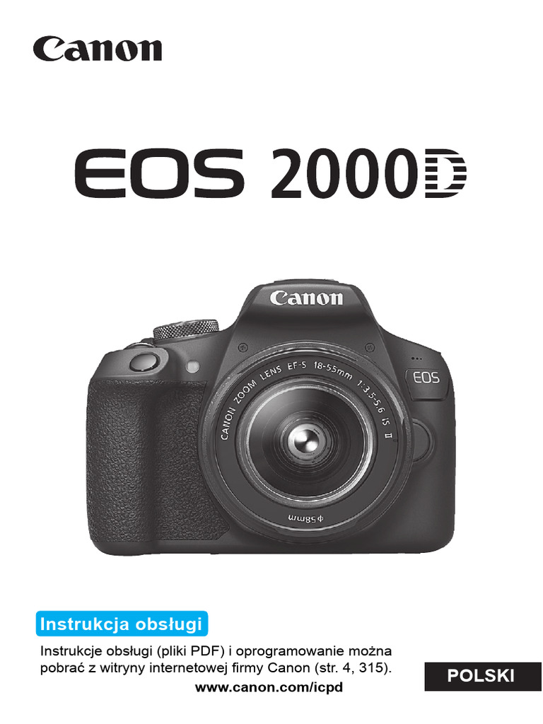 EOS 2000D Instruction Manual PL | PDF