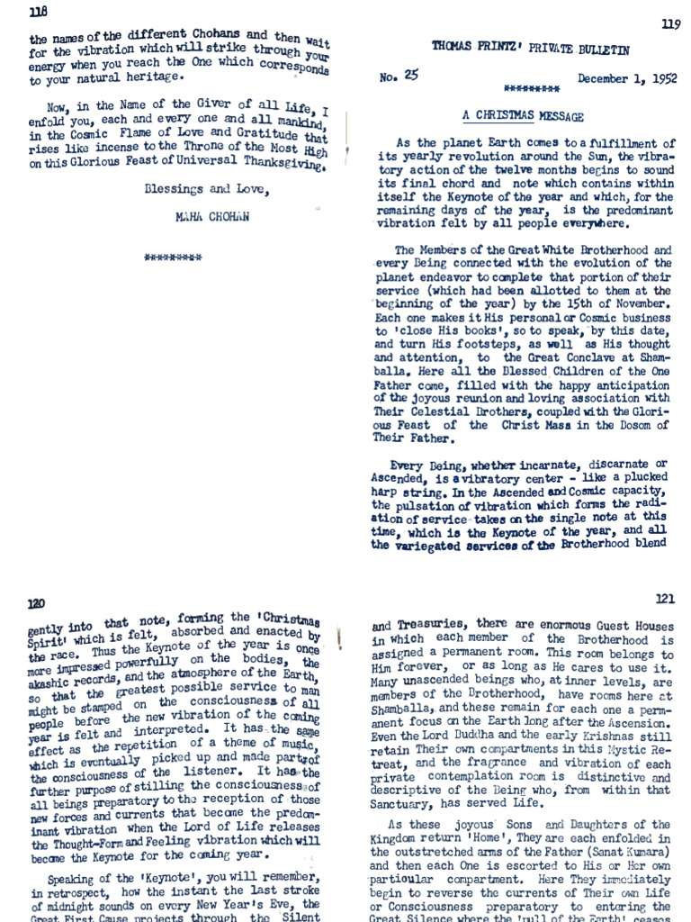 Thomas Printz' Private Bulletin - 1952 - Vol. 01 - 25 | PDF