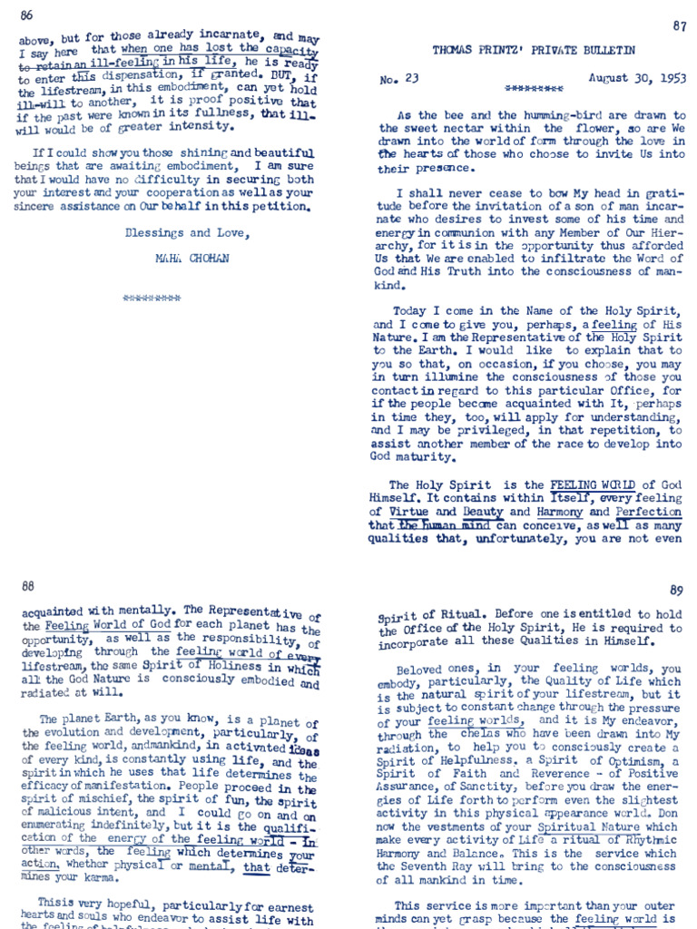 Thomas Printz' Private Bulletin - 1953 - Vol. 02 - 23 | PDF | Religion ...