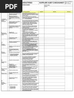 Dock Audit Check Sheet | PDF