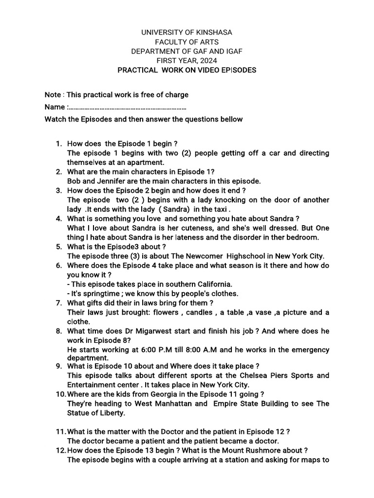 g1 Aia Video Pract Work18_1(Copy2) | PDF