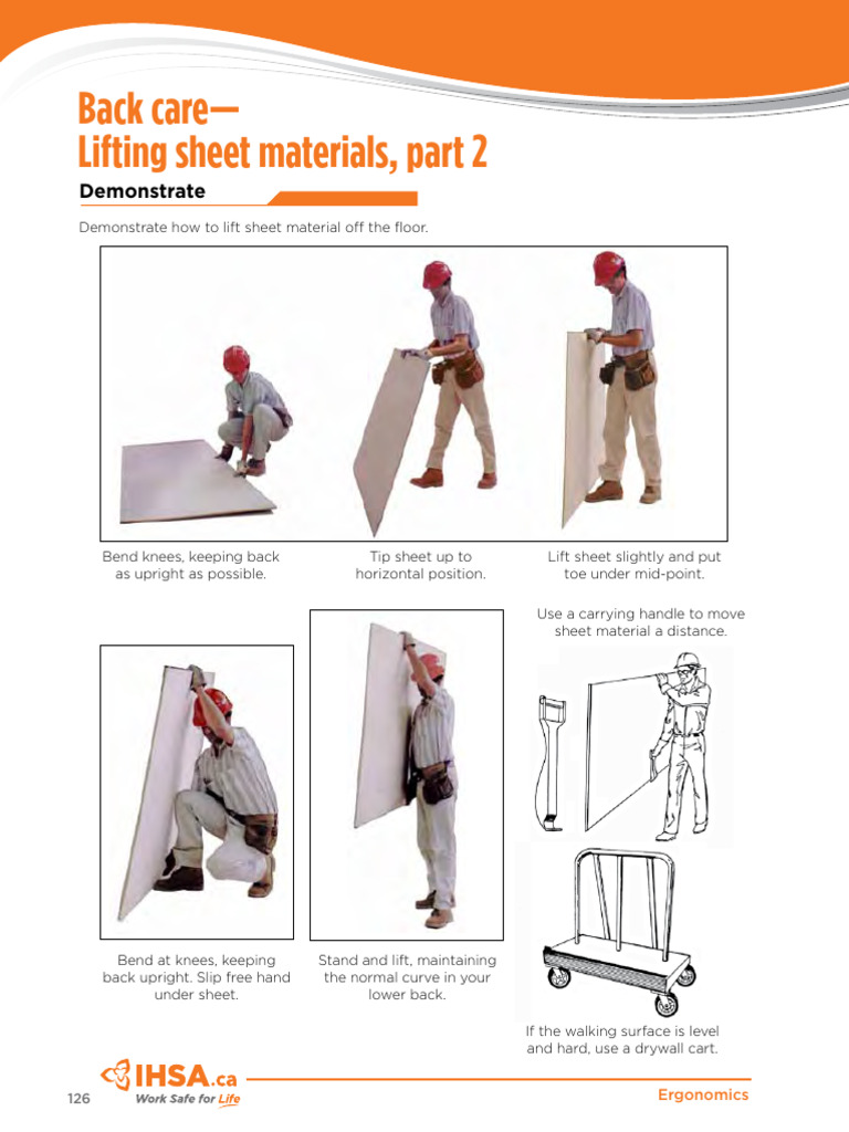 Back Care Lifting Sheet Materials Pt2 | PDF