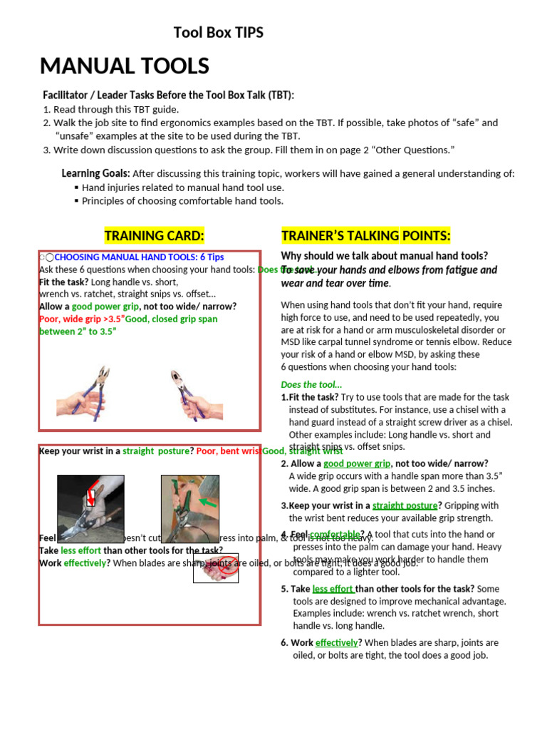 Ergonomics in Hand Tool Design | PDF | Career & Growth