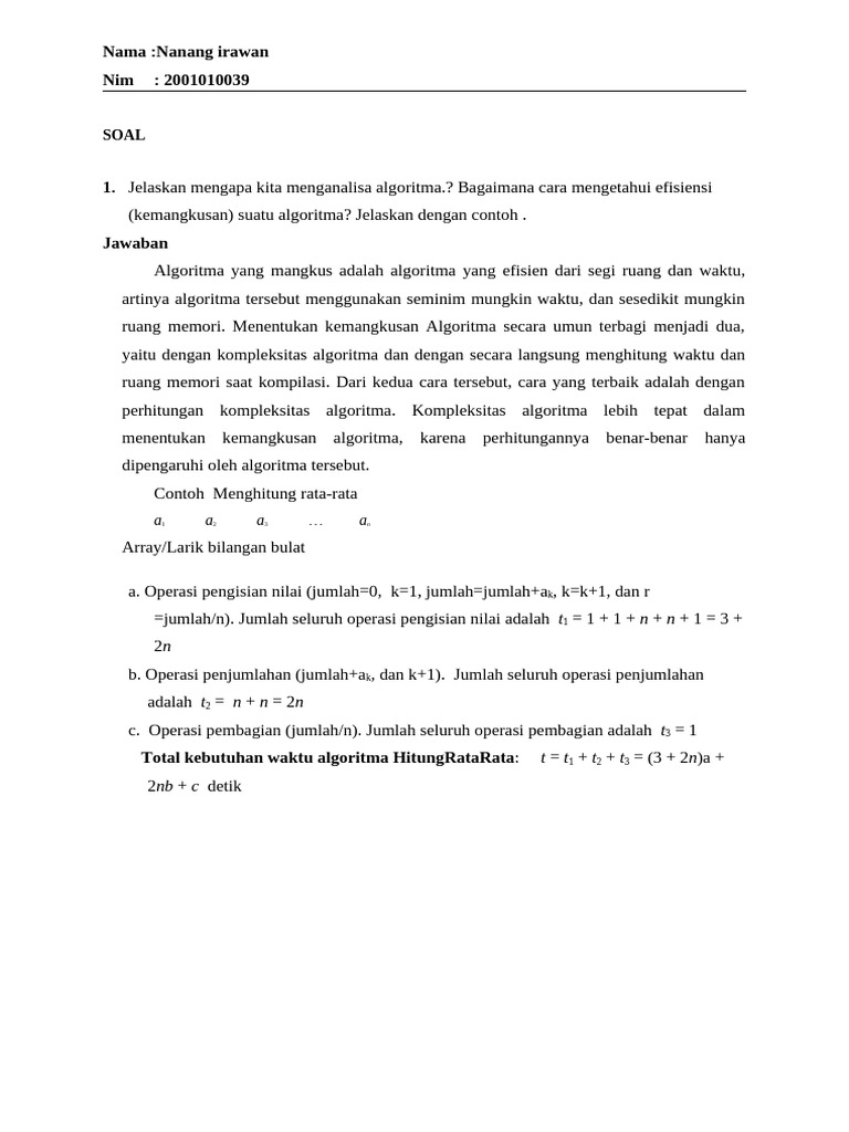 Desain & Analisa Algoritma - Soal Nim Ganjil - 2022 | PDF