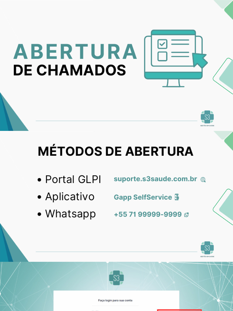 Abertura de Chamado - Portal | PDF