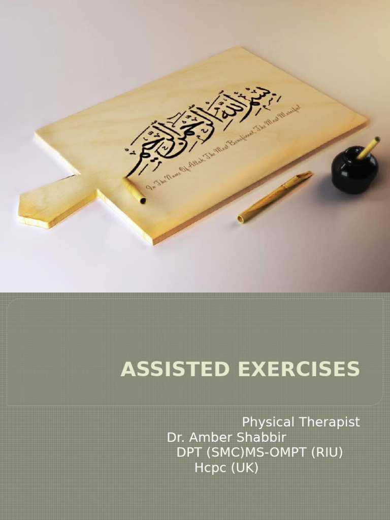 Kine II Assisted Exercises Lec # 2 | PDF | Skeletal Muscle | Muscle Contraction