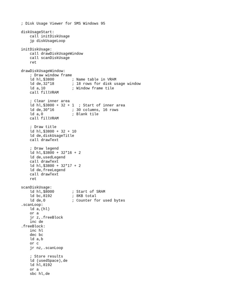 Windows95 Sms Disk Usage | PDF | Computing | Computer Architecture