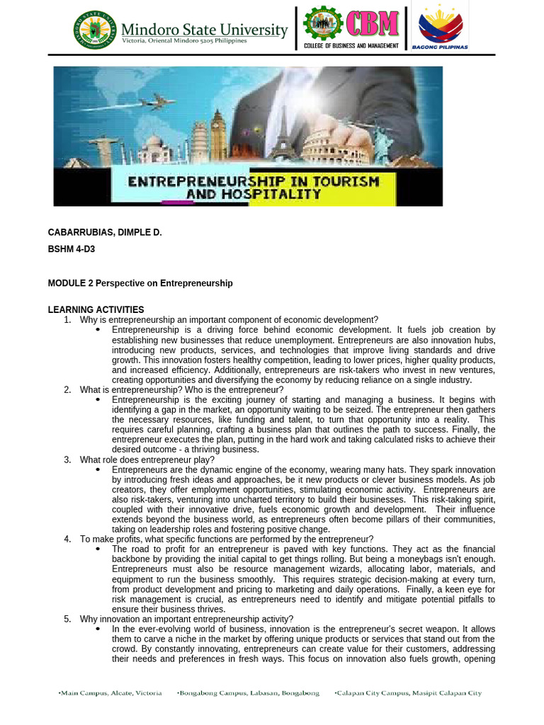 Activity-Sheet-Module-2 | PDF | Entrepreneurship | Innovation