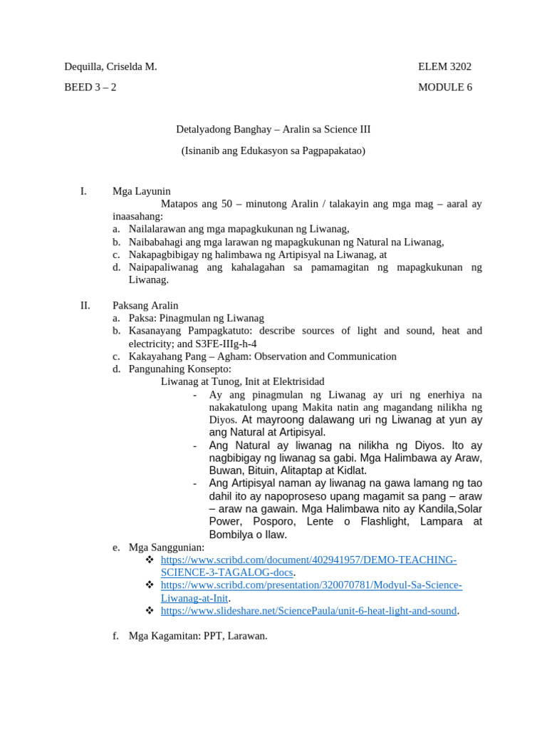 Dlp Science 3 (Cmd) | PDF