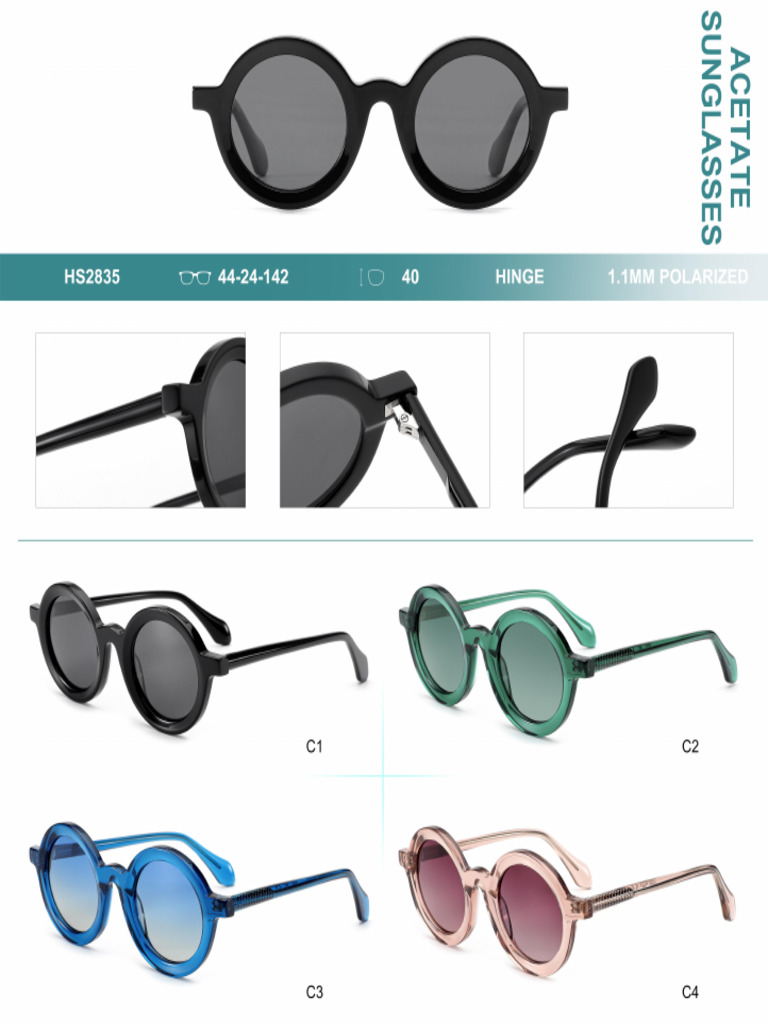 Acetate Sunglasses 42 Styles New - Ian Hu | PDF
