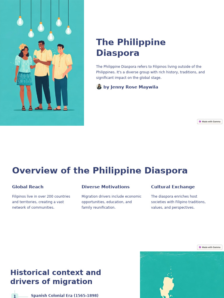 Understanding The Philippine Diaspora Pdf Philippines Human Migration