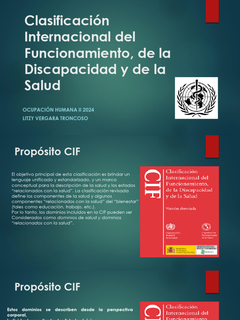 ClasificaciÃ N Internacional Del Funcionamiento, de La Discapacidad | PDF | Invalidez | Sicología