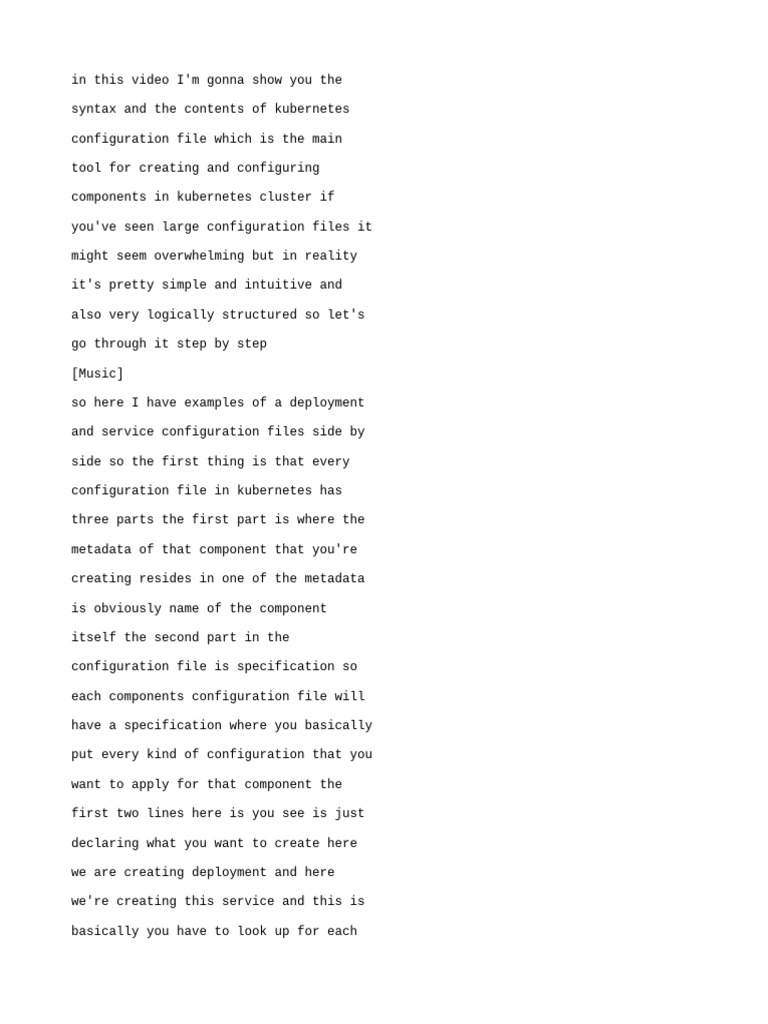 (English (Auto-Generated) ) Kubernetes YAML File Explained - Deployment ...