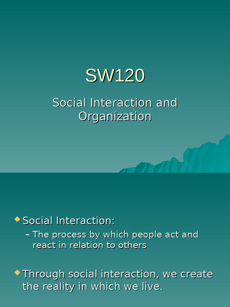 Understanding Social Interaction Dynamics | PDF | Social Capital ...