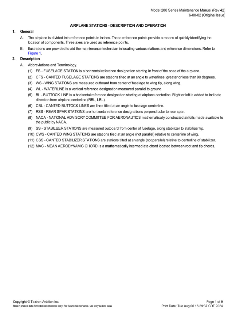 6-00-02 - Airplane Stations - Description and Operation | PDF ...