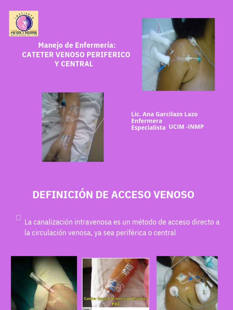 Cuidados de Enfermeria Accesos Venosos PDF | PDF | Terapia intravenosa | Medicina