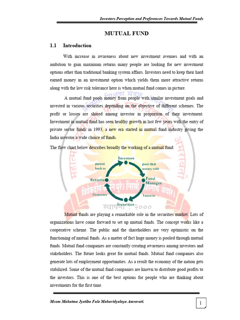Akash Nandurkar Project Mutul Fund | PDF | Investment Fund | Sharpe Ratio