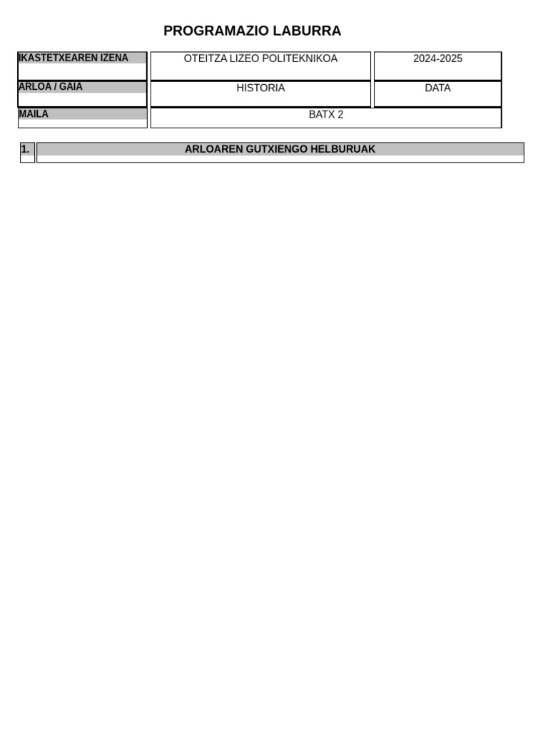 Programazio Laburra | PDF
