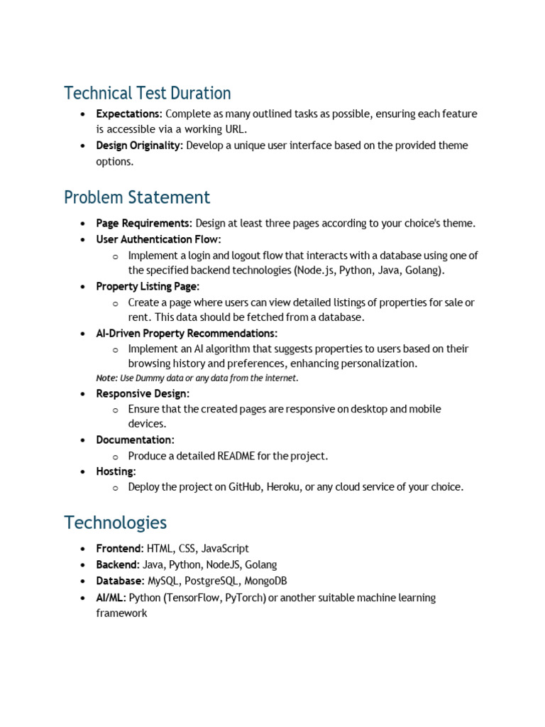 General Technical Task 2024 Campus Drive (1) | PDF