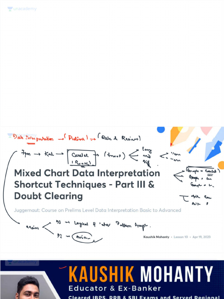 Mixed Chart Data Interpretation Shortcut Techniques Part III Doubt Clearing With Anno | PDF