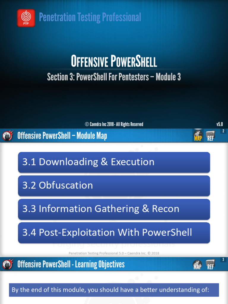 Section 3 Module 3 Offensive PowerShell | PDF | Computing | Software Section 3 Module 3 Offensive PowerShell | PDF | Computing | Software