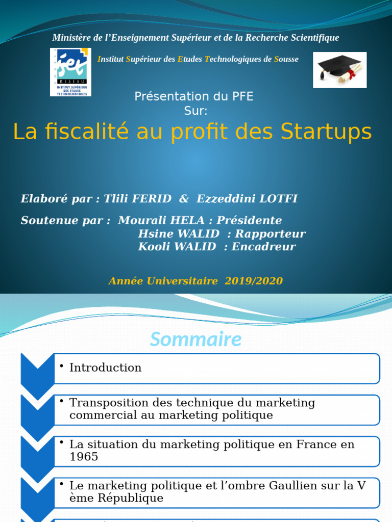 Fiscalité Startup | PDF | Élections | Sciences politiques