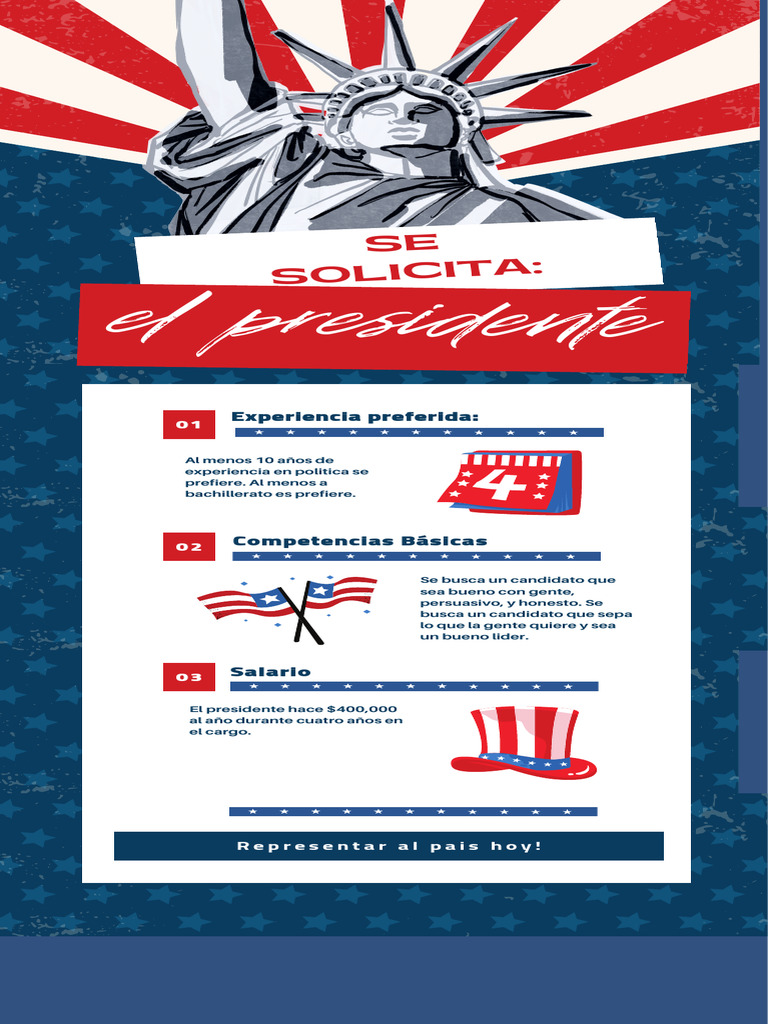 Red and Blue Illustrative 4th of July Infographic | PDF