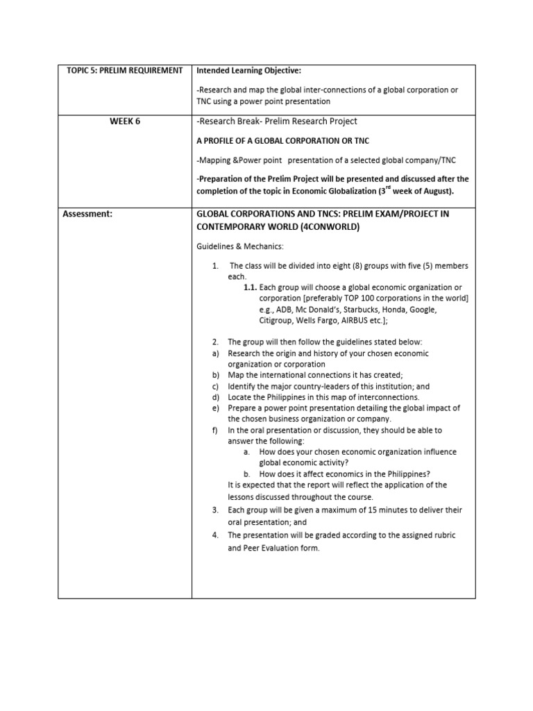Topic 5 Prelim Requirement (Project) | PDF