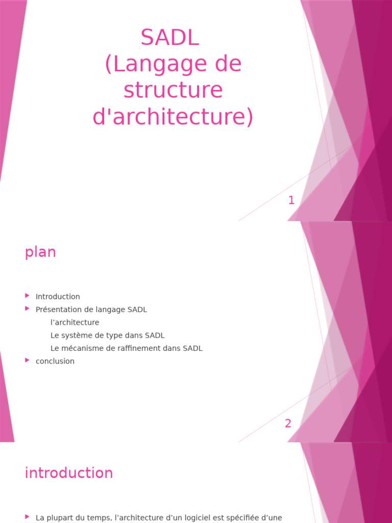 Introduction au langage SADL | PDF | Architecture de logiciel ...