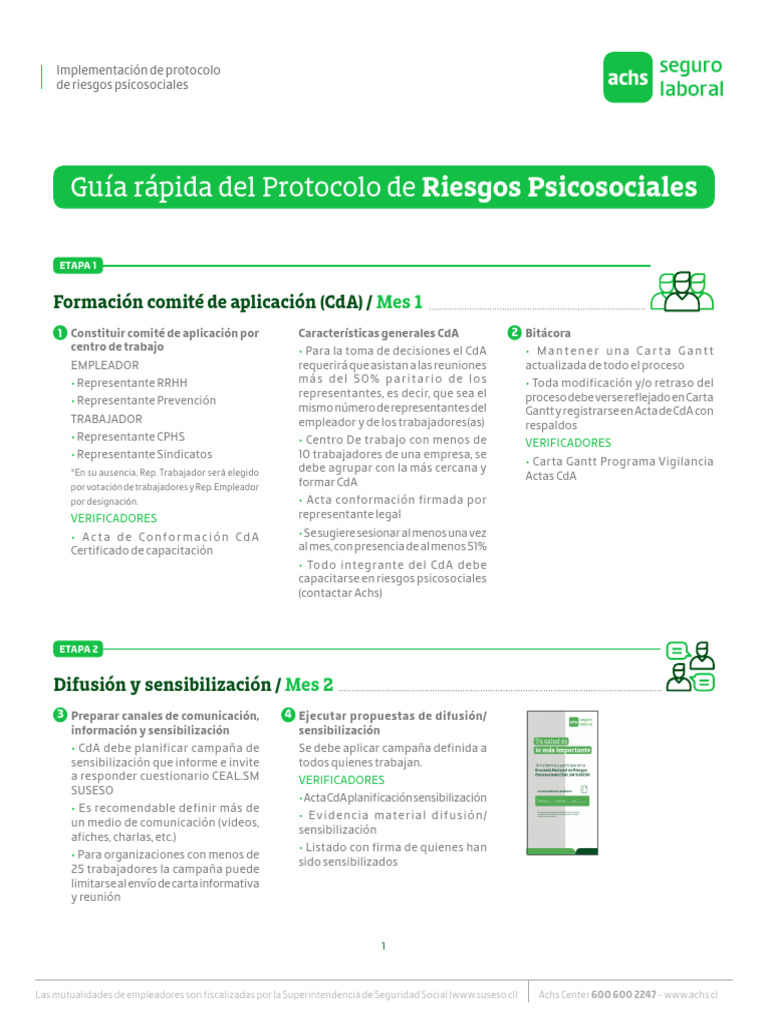 2024 Guía Rápida Protocolo Psicosocial | PDF | Crecimiento personal y profesional | Negocios