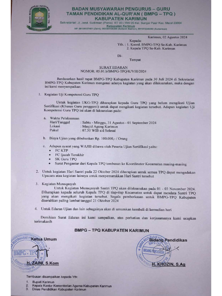 Surat Edaran | PDF