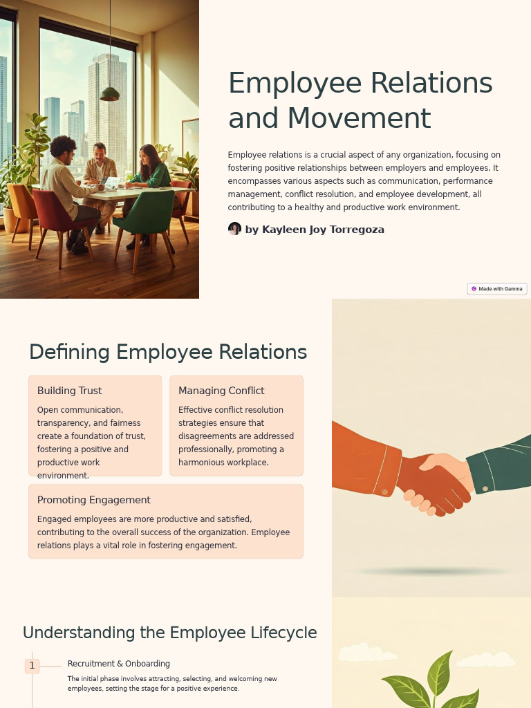 Employee-Relations-and-Movement | PDF | Employment | Mentorship