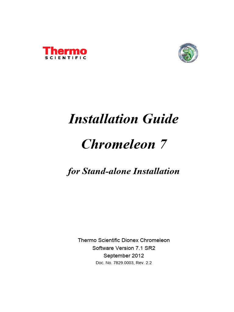 Manual - Chromeleon 7 Installation Guide | PDF | Installation (Computer ...