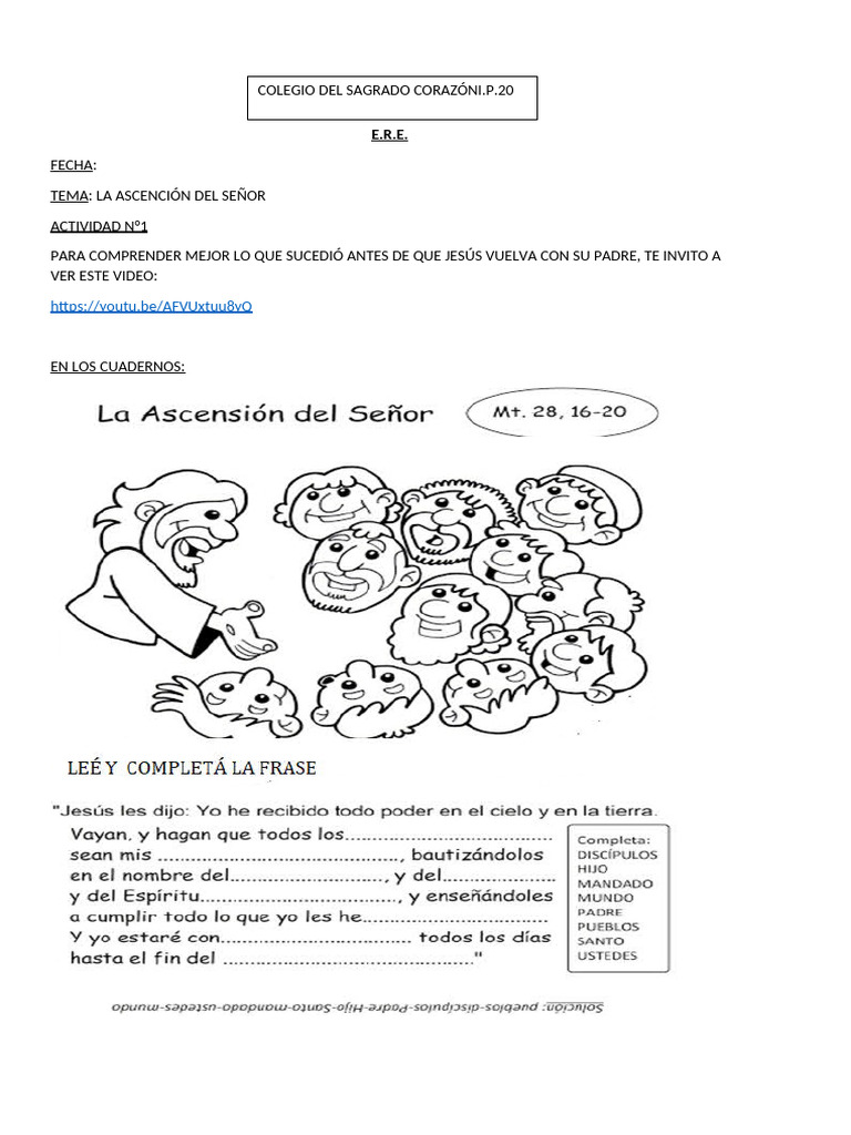 La Ascensiòn de Jesús | PDF