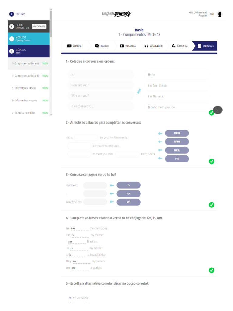 EXERCÍCIO 1 - PARTE A | PDF