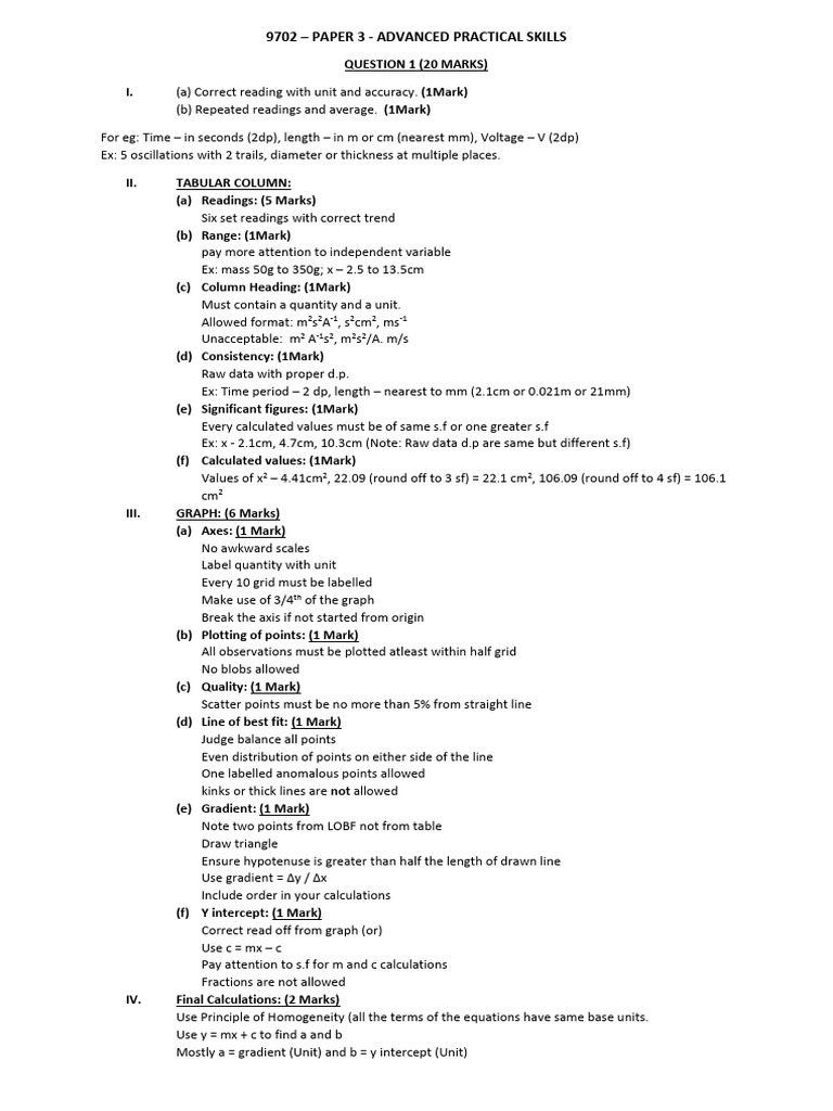Advanced Practical Skills in H2 Physics | PDF | Significant Figures ...