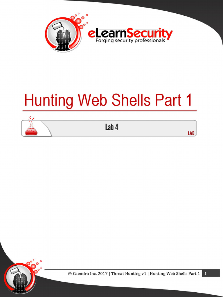 4-Hunting Web Shells Part 1 | PDF | Software Engineering | Computing