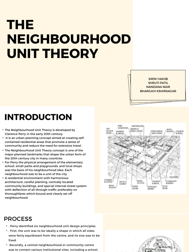 NEIGHBOURHOOD UNIT | PDF | Urbanization | Urban Planning