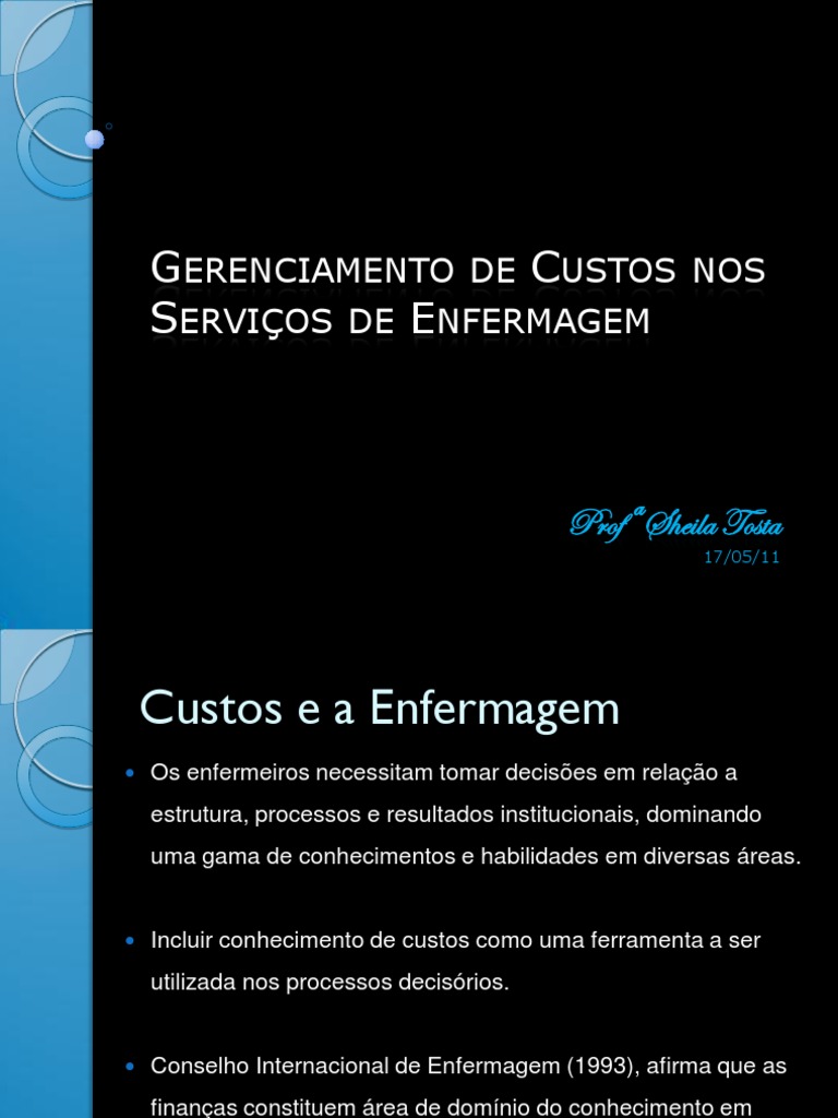 12 Gerenciamentodecustosemenfermagem Enfermagem Despesa