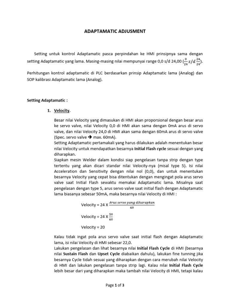 Adaptamatic Adjusment | PDF | Metode & Bahan Ajar