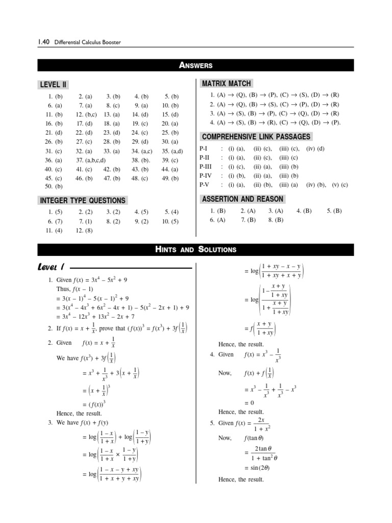 (Solutions) Functions Ques Bank | PDF | Mathematical Analysis | Mathematics