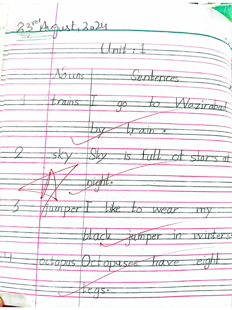 English Notebook Work | PDF