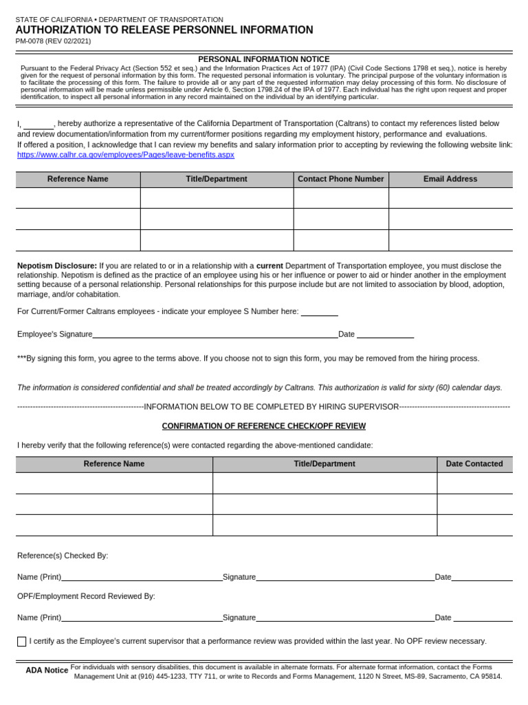 PM0078 Reference Check Form | PDF | Justice | Crime & Violence