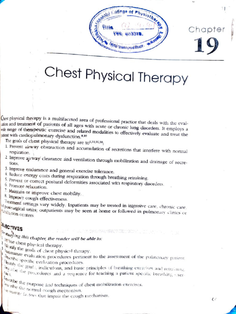 Chest Physiotherapy 3 Ed | PDF