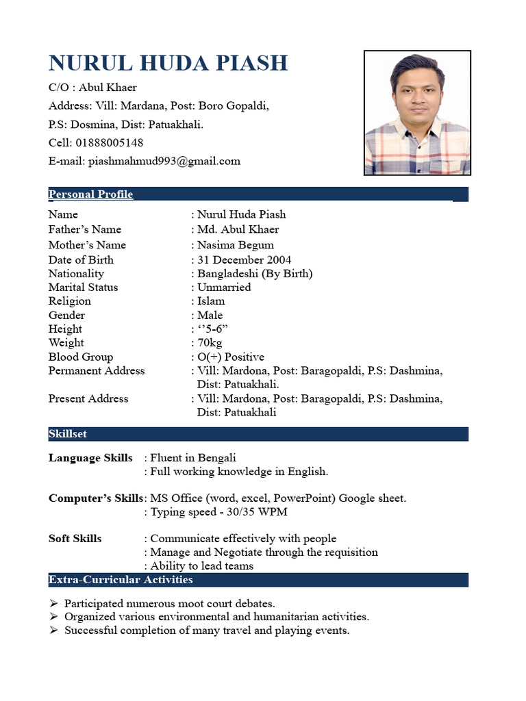 Uploaded CV Nurul Huda Piash-7 | PDF | Educational Assessment And Evaluation | Vocational Education