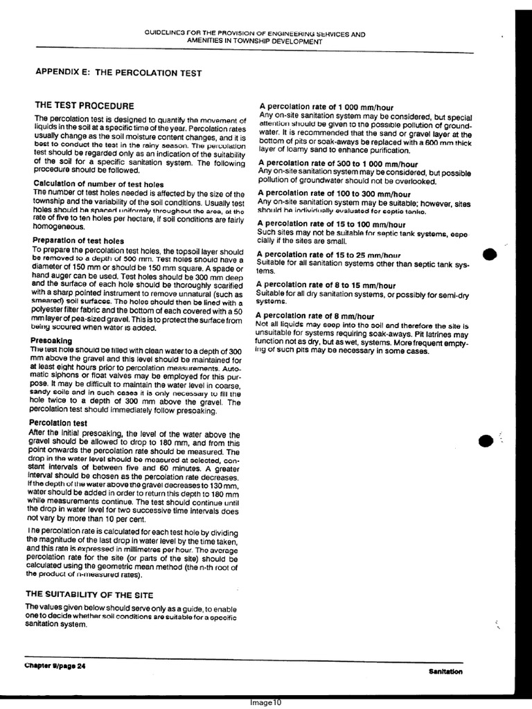 Sanitation Appendix E | PDF